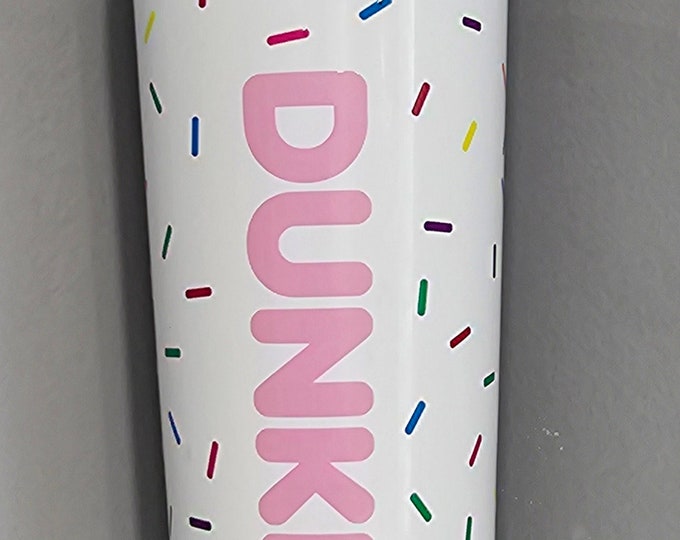 Dunkin Donuts Sprinkles Tumbler 24 Oz Tumbler - Etsy