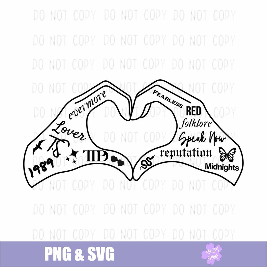 Swiftie Love Hands Svg Swift Png Taylor Png Heart Hands Svg Swift Png ...