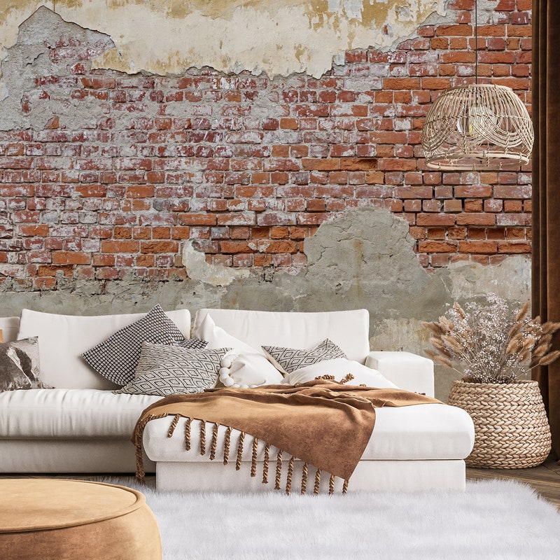 Brick Removable Wallpaper - Etsy
