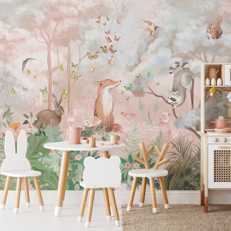 Girls Room Wallpaper - Etsy