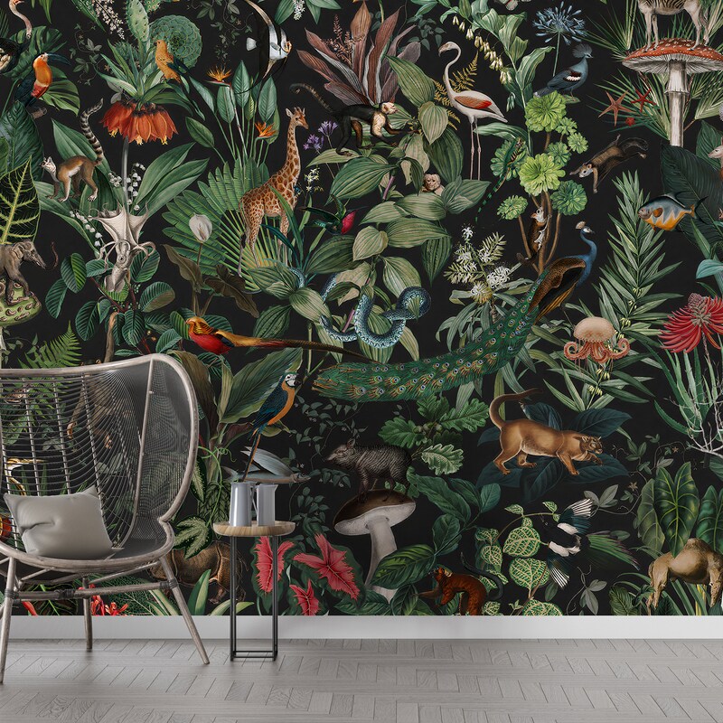 Patterned Wallpaper - Etsy