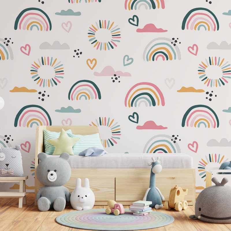 Rainbow Wallpaper - Etsy