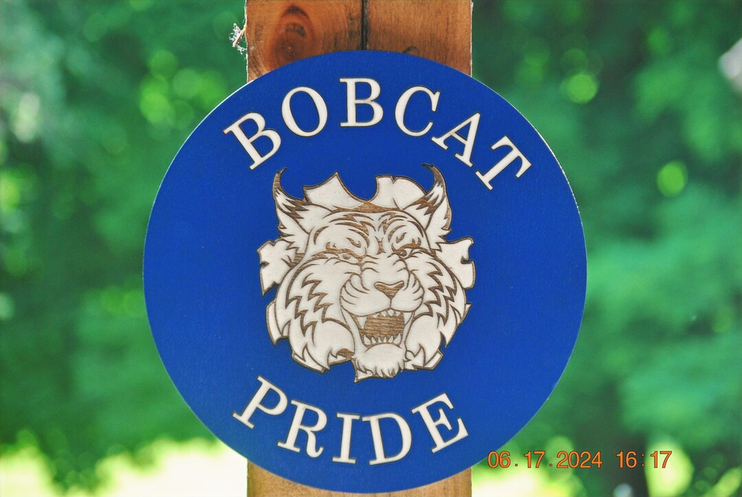 12 Inch Bobcat School Pride Sign - Etsy