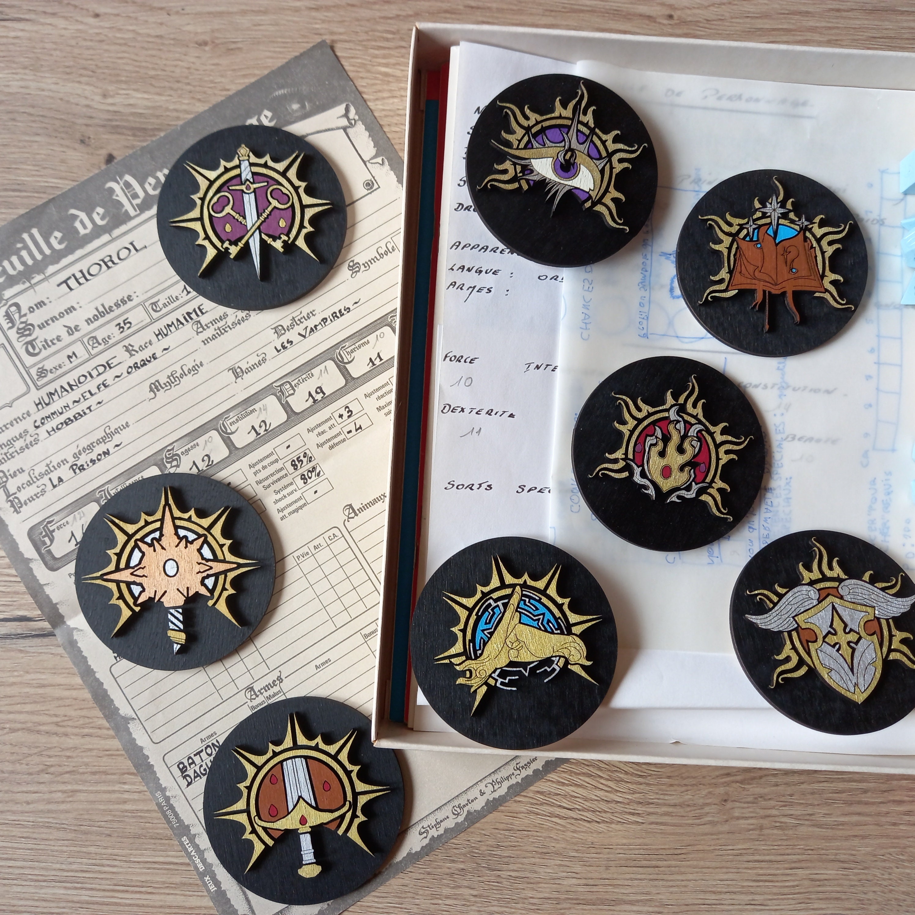 Baldur's Gate Inspired Magnets 3 Classes Dnd Made of Wood, Decorative ...