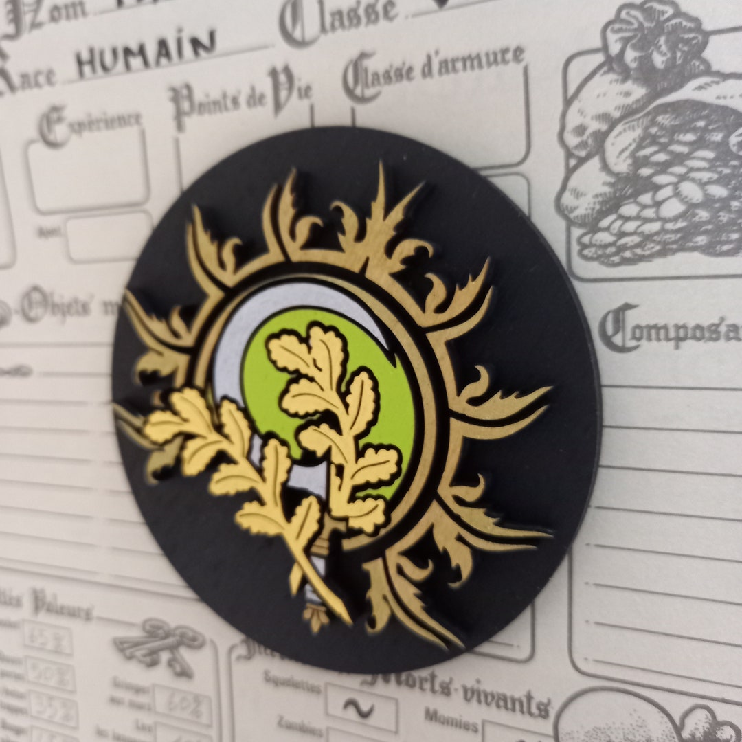 Magnet Baldur Gate 3 Class Druid Dnd in Wood, Decorative Magnet Premium ...