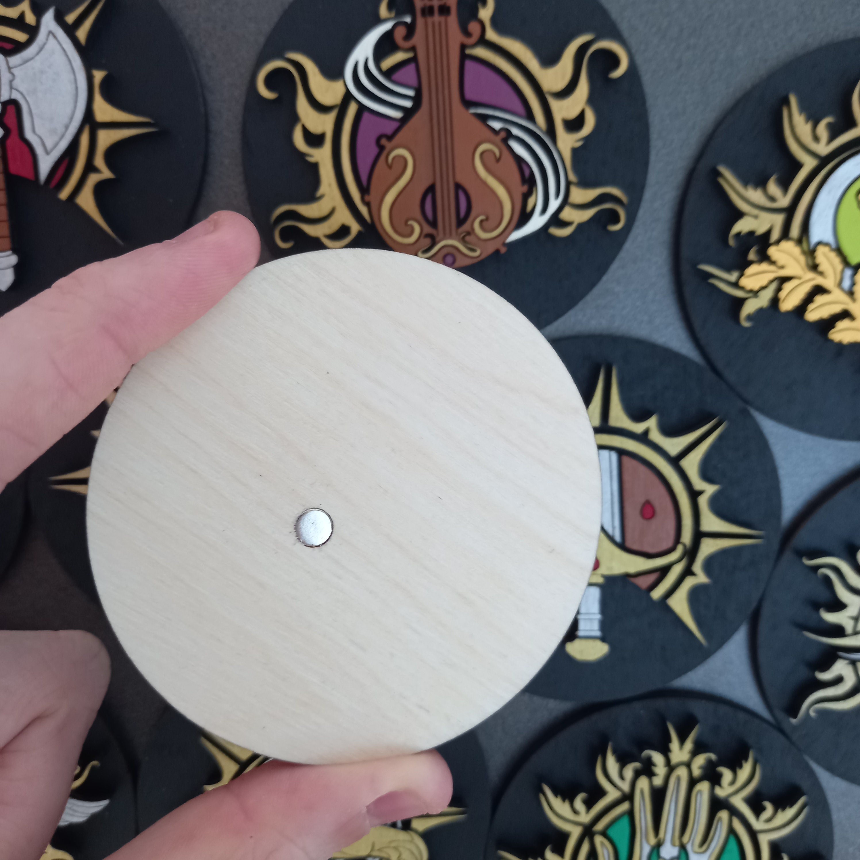 Baldur's Gate Inspired Magnets 3 Classes Dnd Made of Wood, Decorative ...