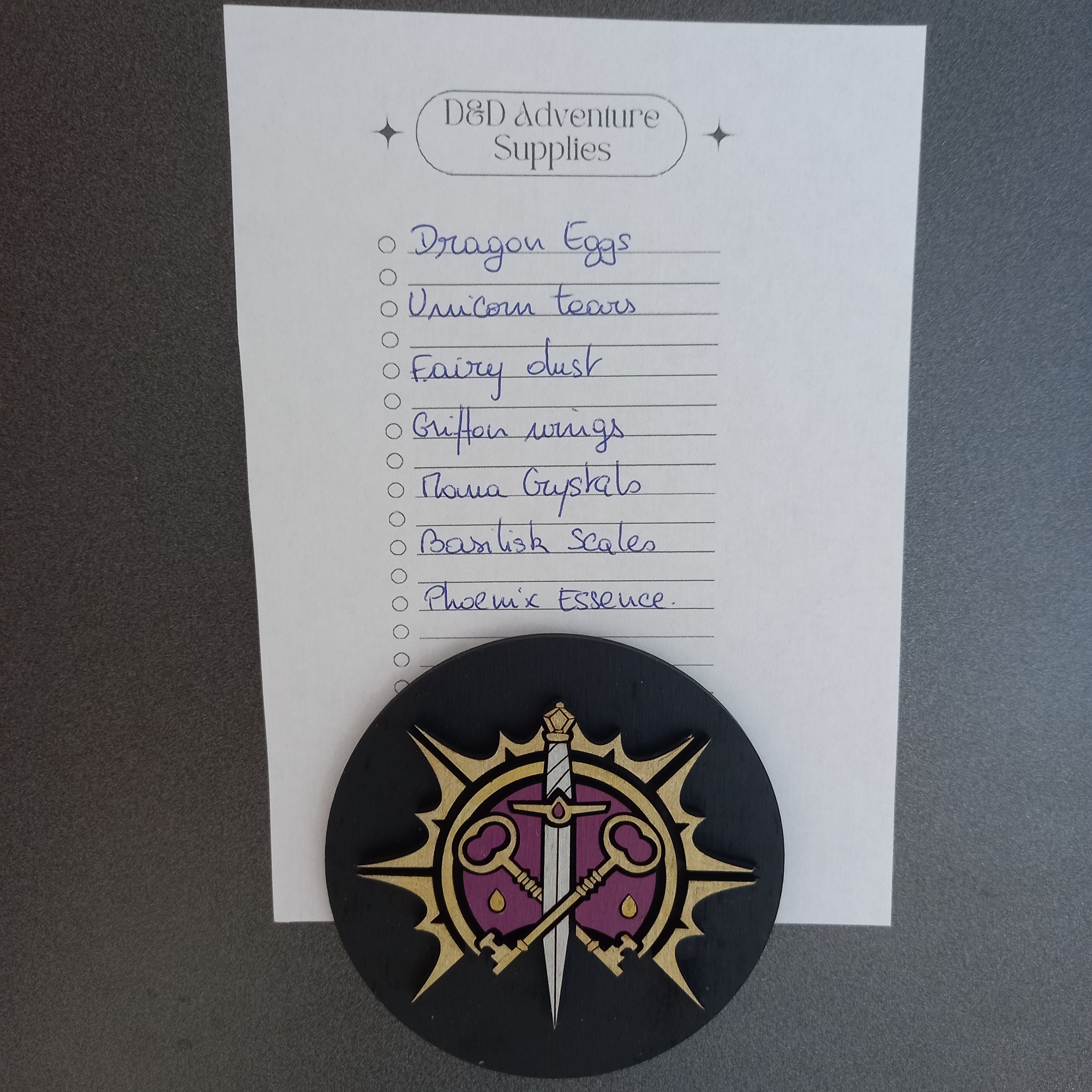Magnet Baldur Gate 3 Class Rogue Dnd, Decorative Magnet Premium D&d ...