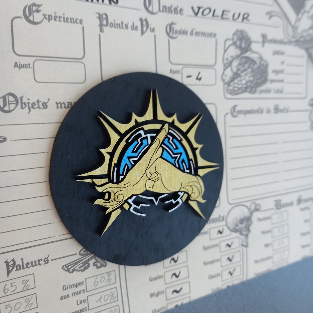 Magnet Baldur Gate 3 Class Monk Dnd in Wood, Decorative Magnet Premium ...