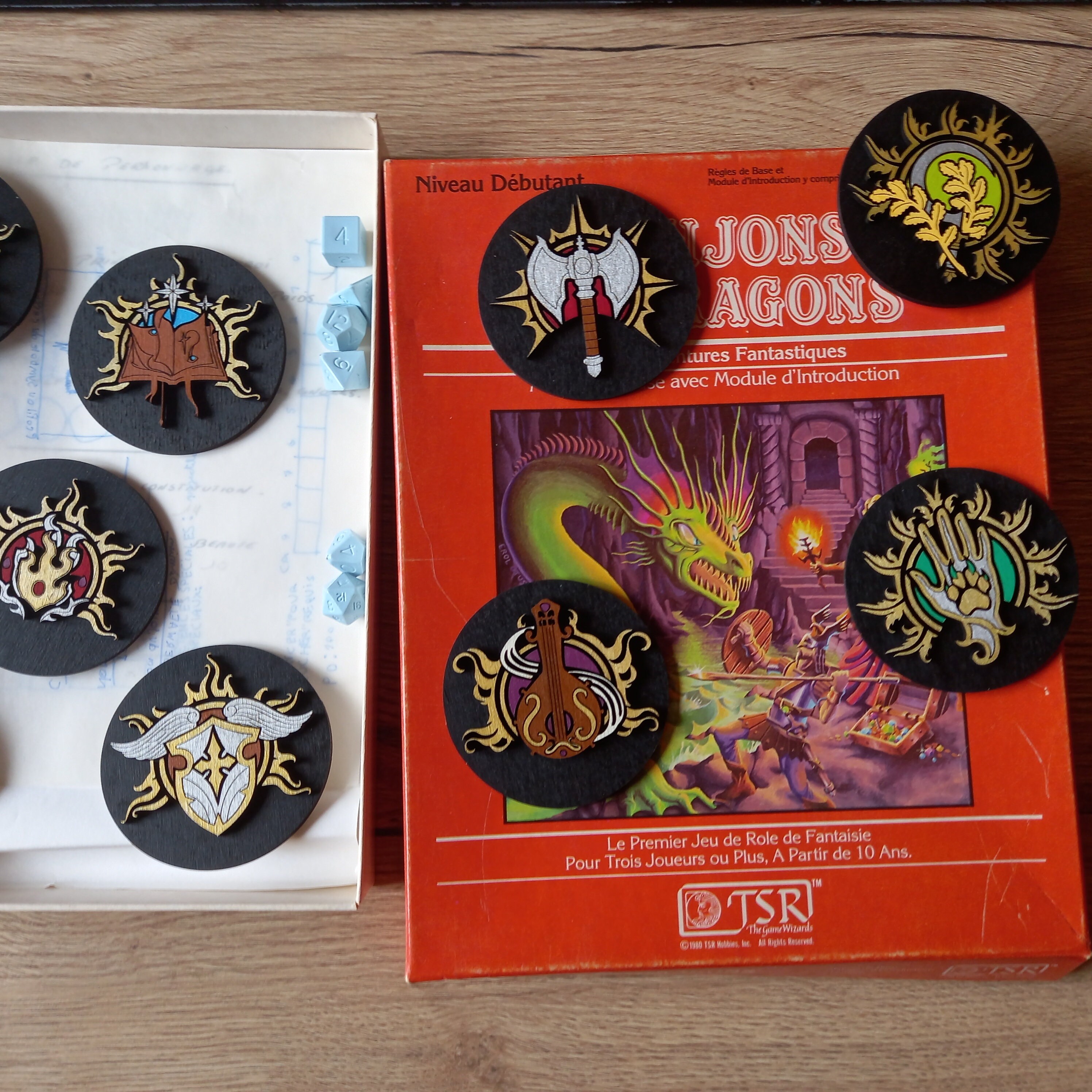 Baldur's Gate Inspired Magnets 3 Classes Dnd Made of Wood, Decorative ...