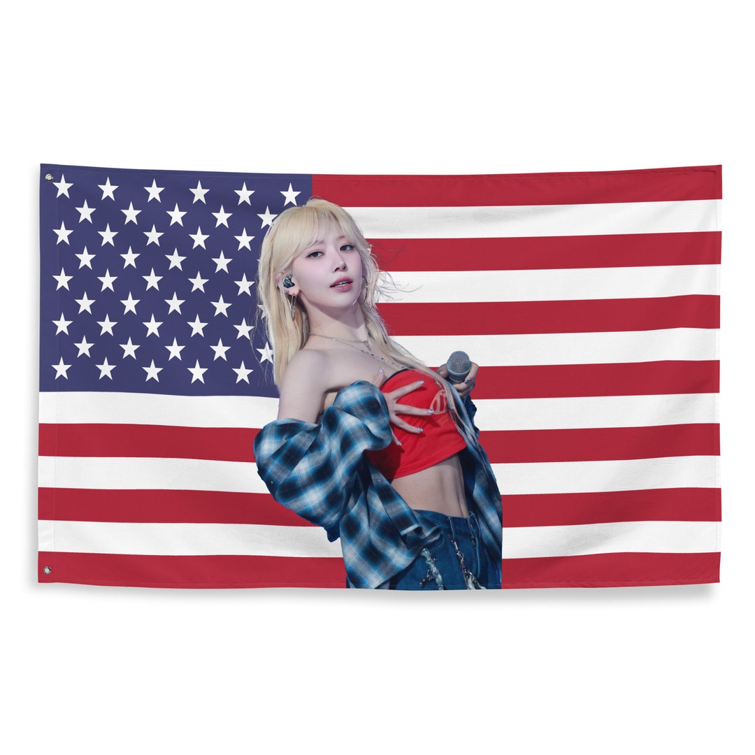 Sakura Seraphim* IZONE Kpop American Flag Patriotic Tiktok Meme Trendy ...