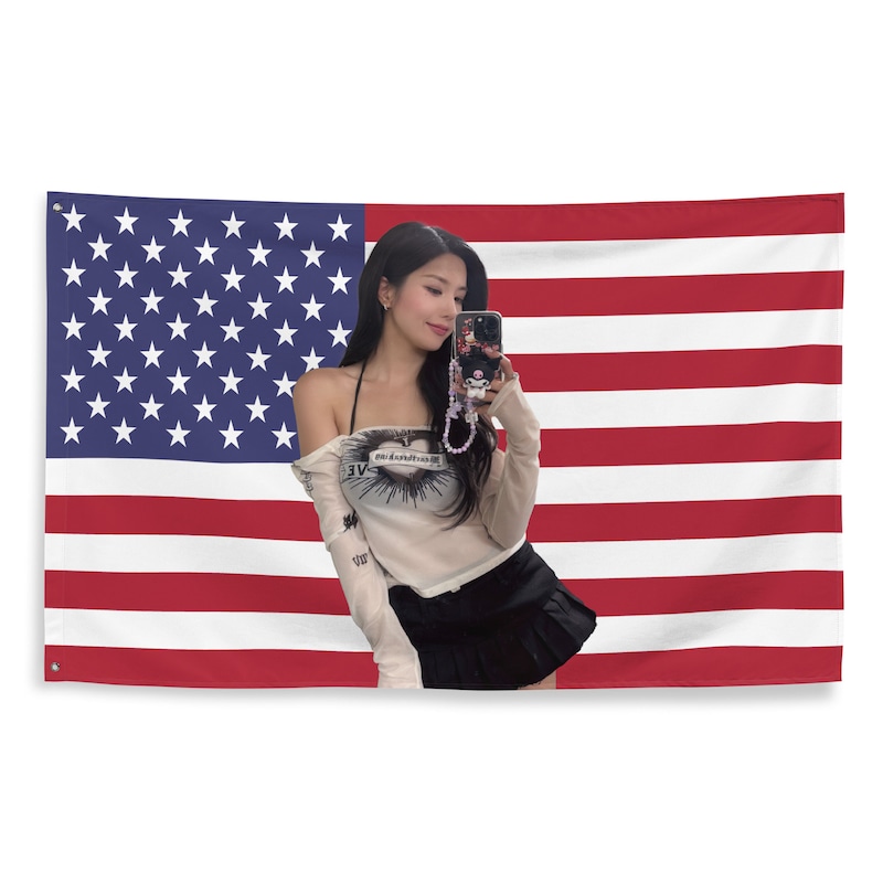 Le Sserafim Chaewon American Flag - Etsy