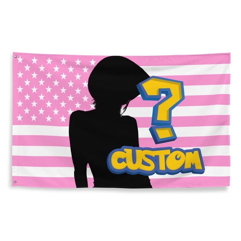 Pink Custom American Flag - Etsy