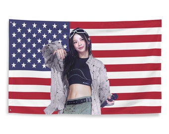 TWICE Tzuyu USA Kpop American Flag Patriotic Tiktok Meme Trendy Room ...