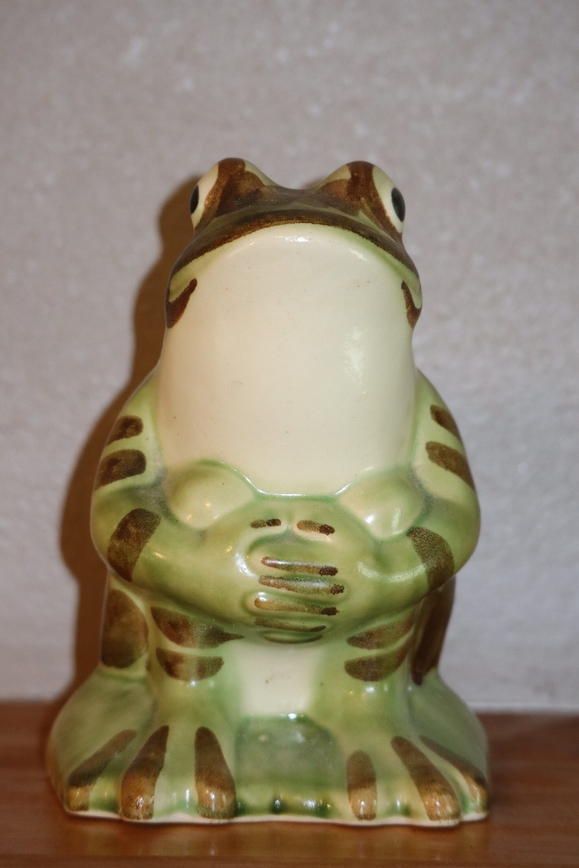 Vintage Brush Mccoy Pottery Frog Garden Ornament 1930s, Antique Ceramic ...