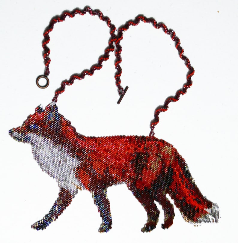 Fox Beadwork Peyote Stitch PATTERN - Etsy