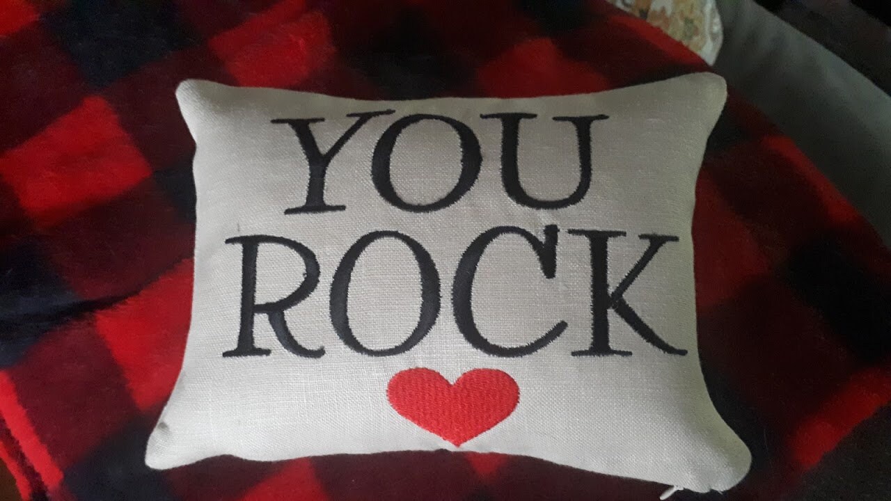 Personalized Embroidered Mini Linen Pillow Custom Embroidery - Etsy Canada