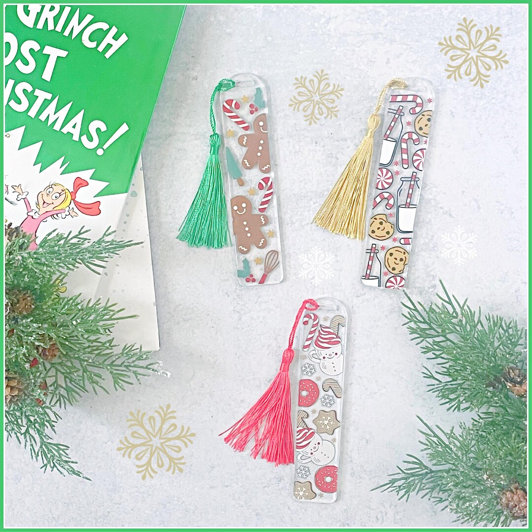 Personalized Kids Christmas Bookmarks With Tassel | Holiday Party ...