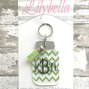 Mason Jar Keychain, Personalized Keychain for Women, Acrylic Keychains ...
