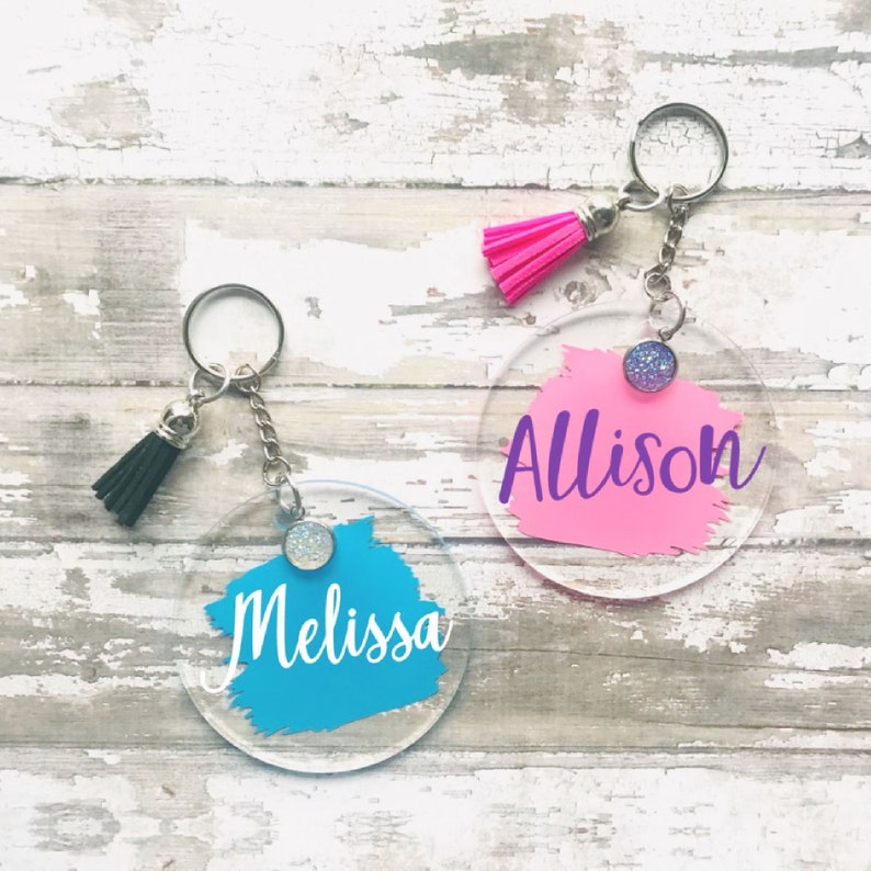 Personalized Keychain for Women Acrylic Keychain 3 - Etsy