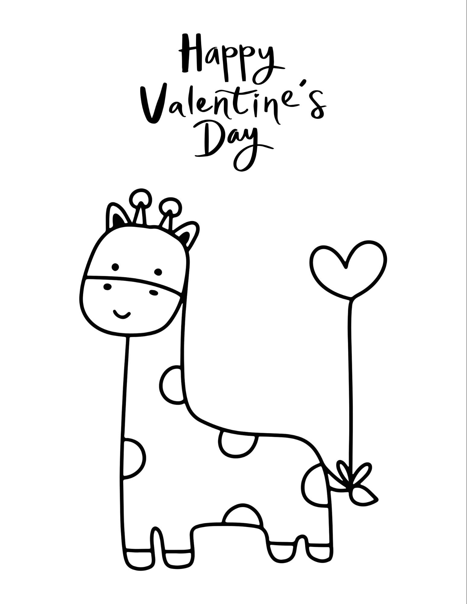 Valentine's Day Coloring Pages for Kids, Preschool Vday Activities ...
