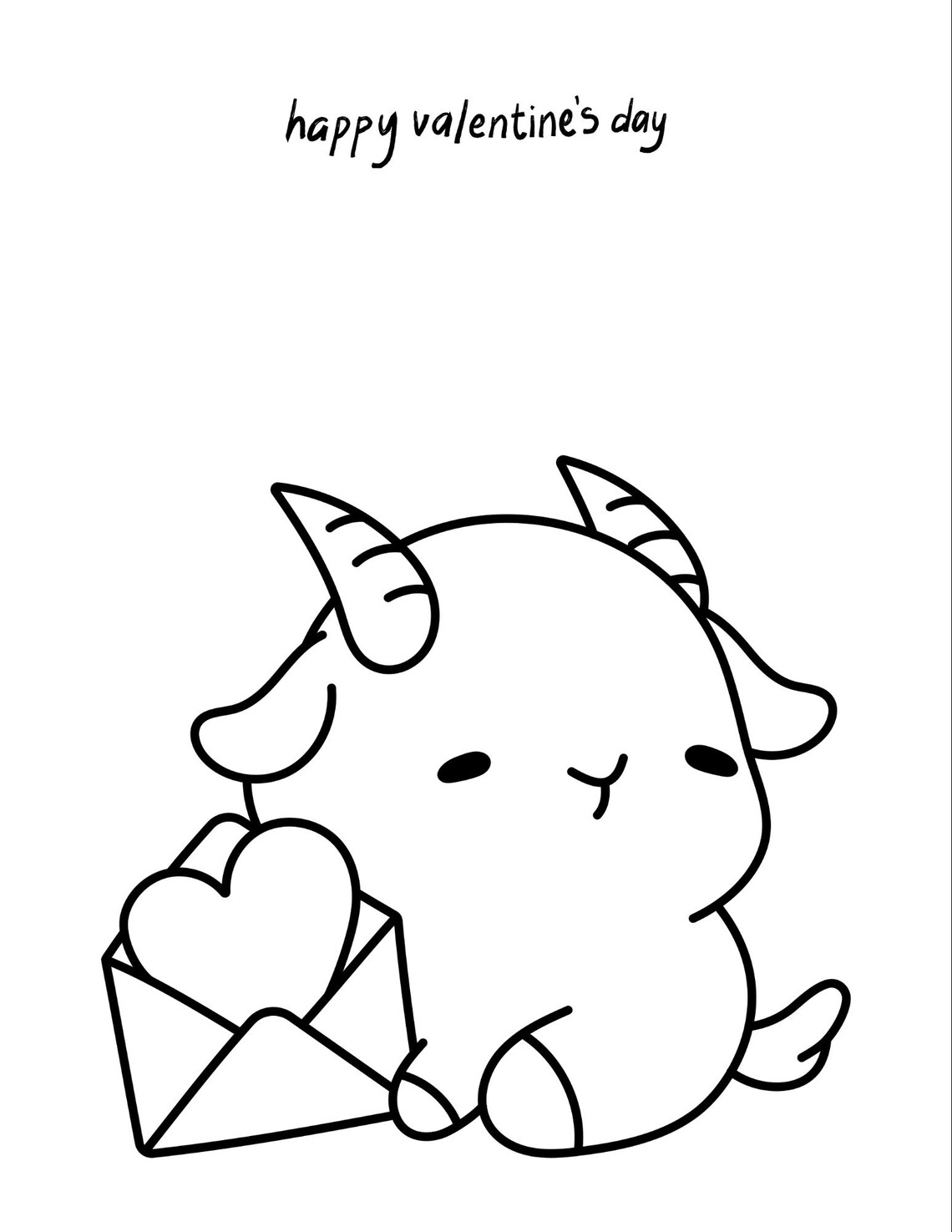 Valentine's Day Coloring Pages for Kids, Preschool Vday Activities ...