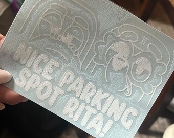 Nice Parking Spot Rita Grannies Vinyl Decal - Etsy