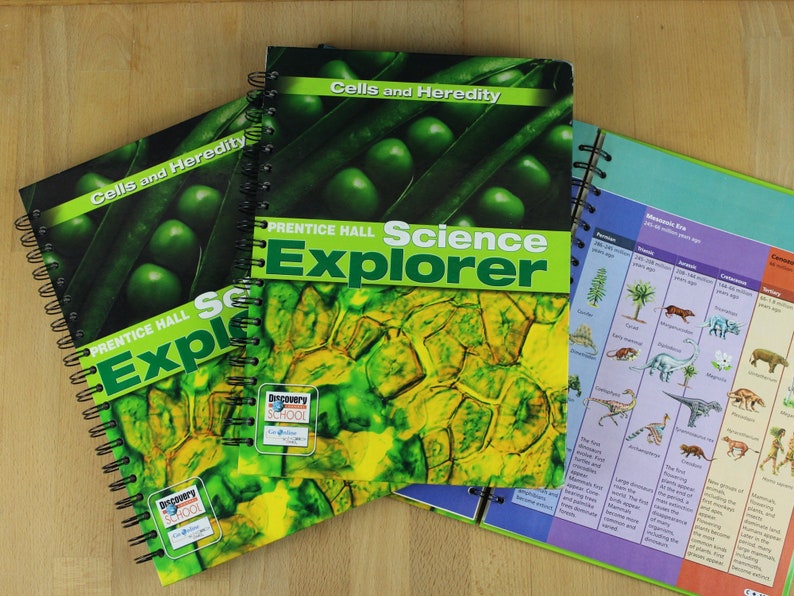 Cells and Heredity Recycled Book Journal Science Explorer | Etsy