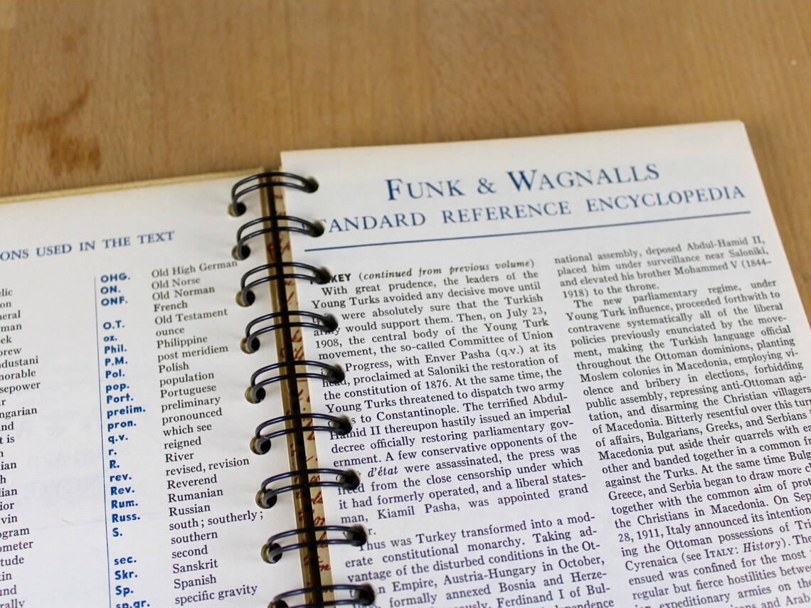 Encyclopedia- Recycled Book Journal-made From Vintage Book - Etsy
