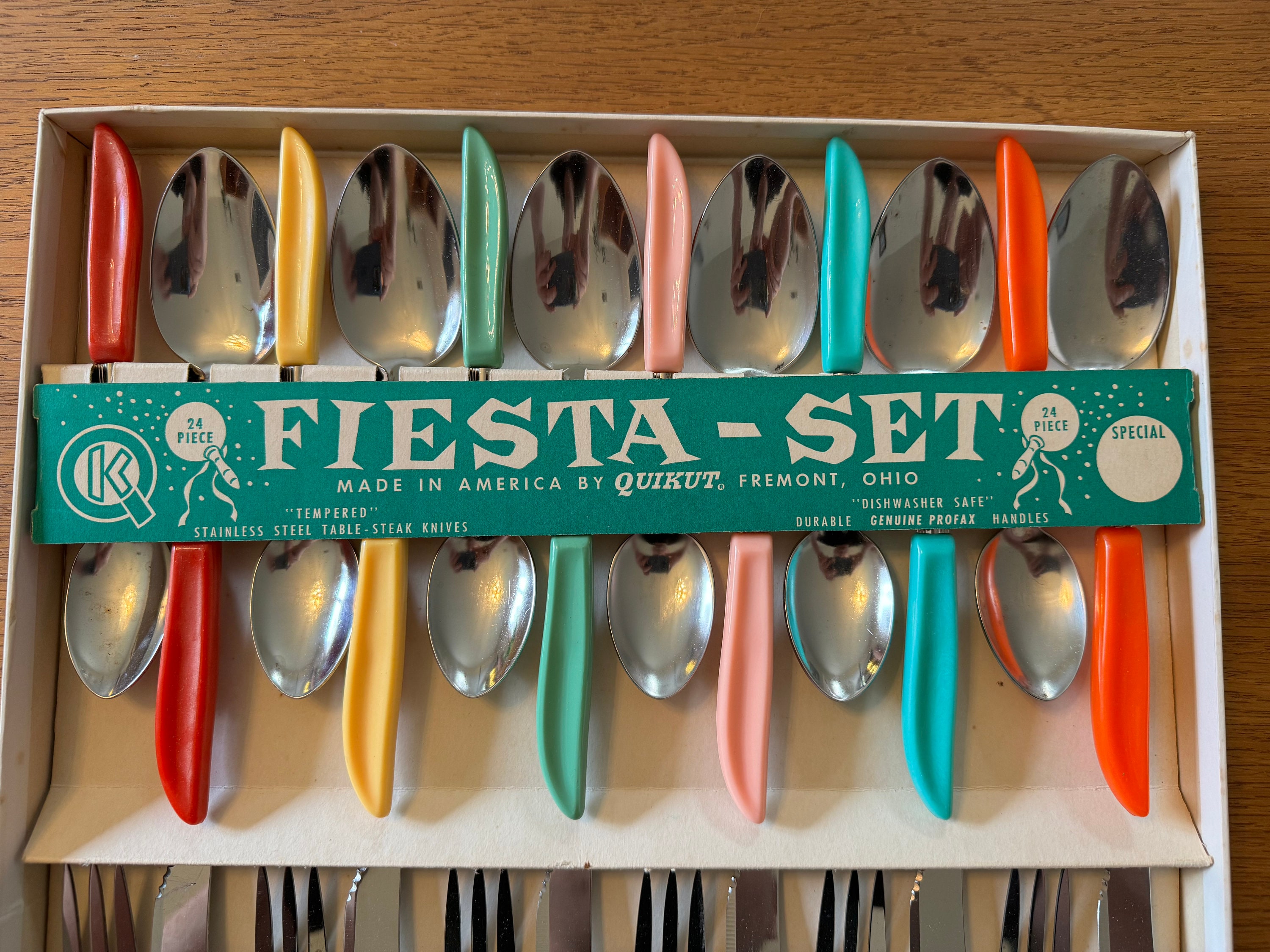 24 Piece fiesta-set Mid Century Stainless Steel Silverware Set Made by ...