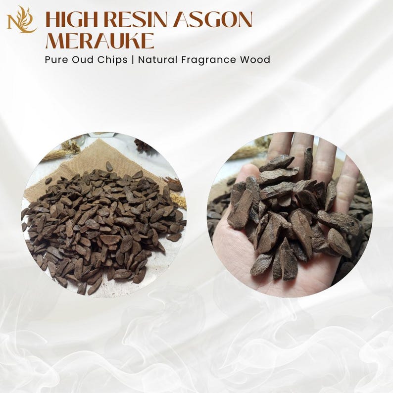 High Resin Asgon Merauke | Pure Oud Chips | Natural Fragrance Wood ...