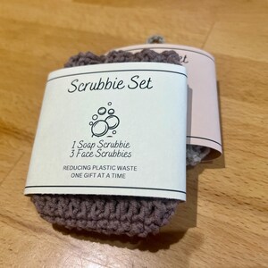 Printable Face Scrubbies Labels: Crochet Gift Wrap (PDF) - Etsy