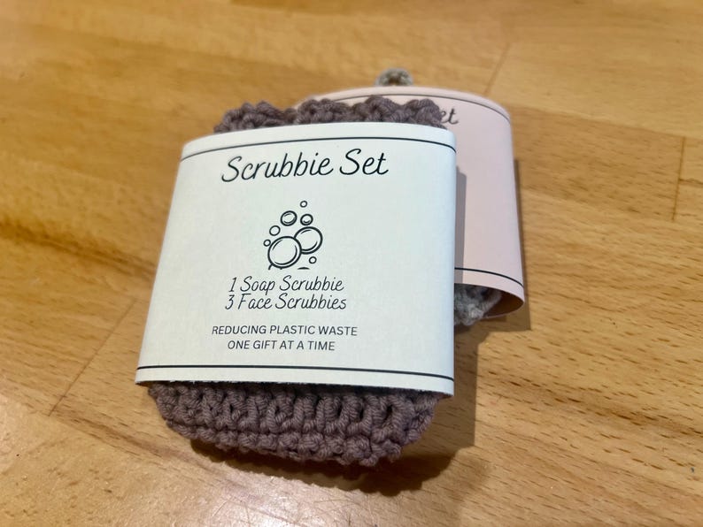 Printable Face Scrubbies Labels: Crochet Gift Wrap (PDF) - Etsy
