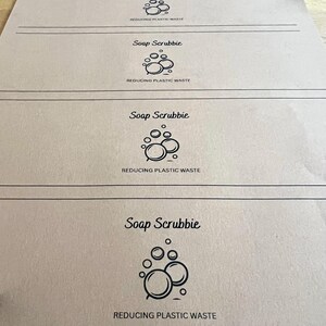 Printable Face Scrubbies Labels: Crochet Gift Wrap (PDF) - Etsy