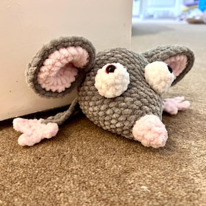 Crochet Mouse Door Stop Pattern: Weighted Rodent Home Decor (PDF ...