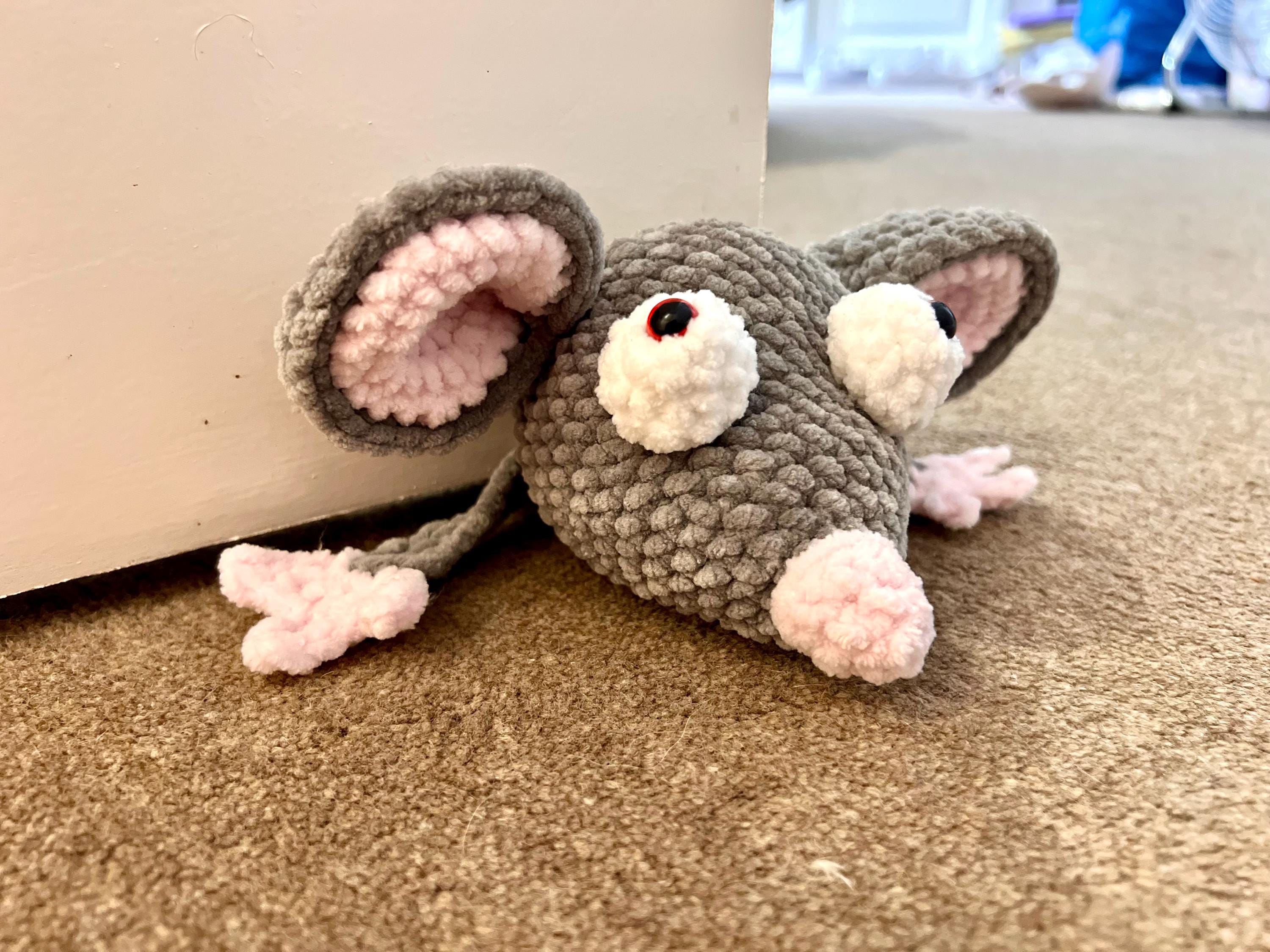 Crochet Mouse Door Stop Pattern: Weighted Rodent Home Decor (PDF ...