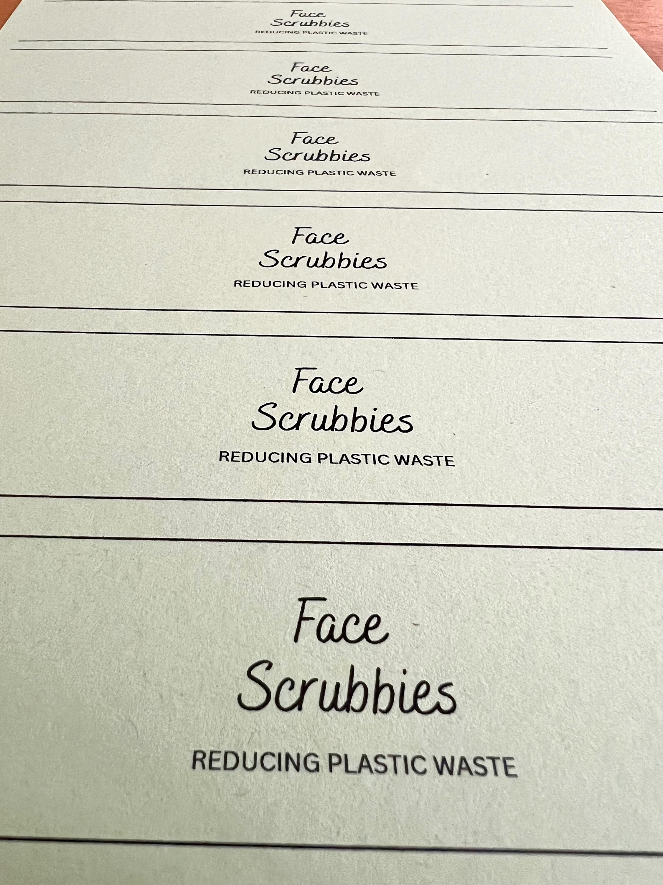 PRINTABLE Face Scrubbies Labels, Crochet Tags, Soap Saver Labels, Gift ...