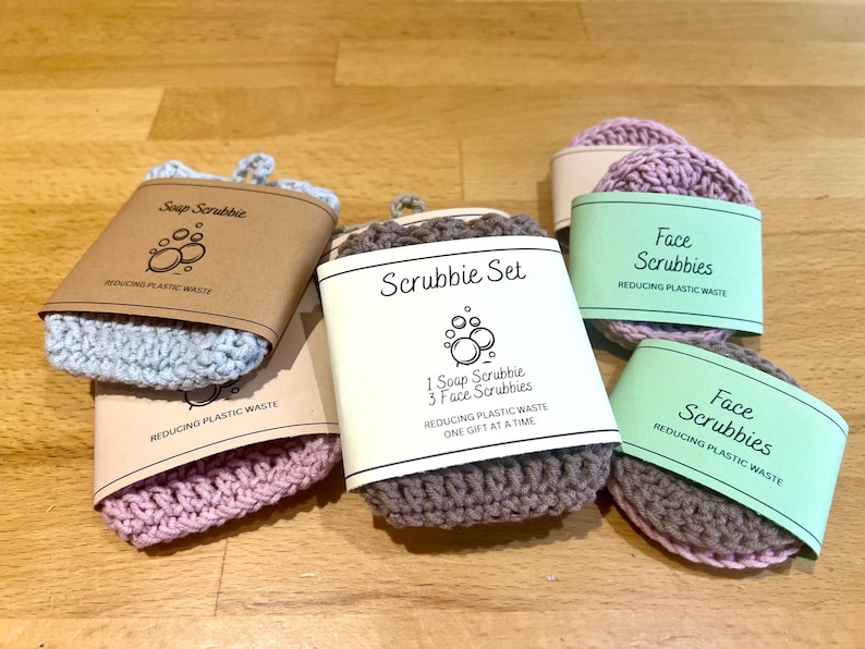 Printable Face Scrubbies Labels: Crochet Gift Wrap (PDF) - Etsy