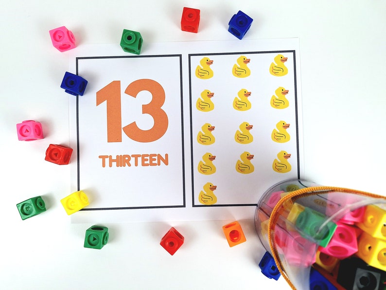Number Tracing Printable Flashcards - Etsy