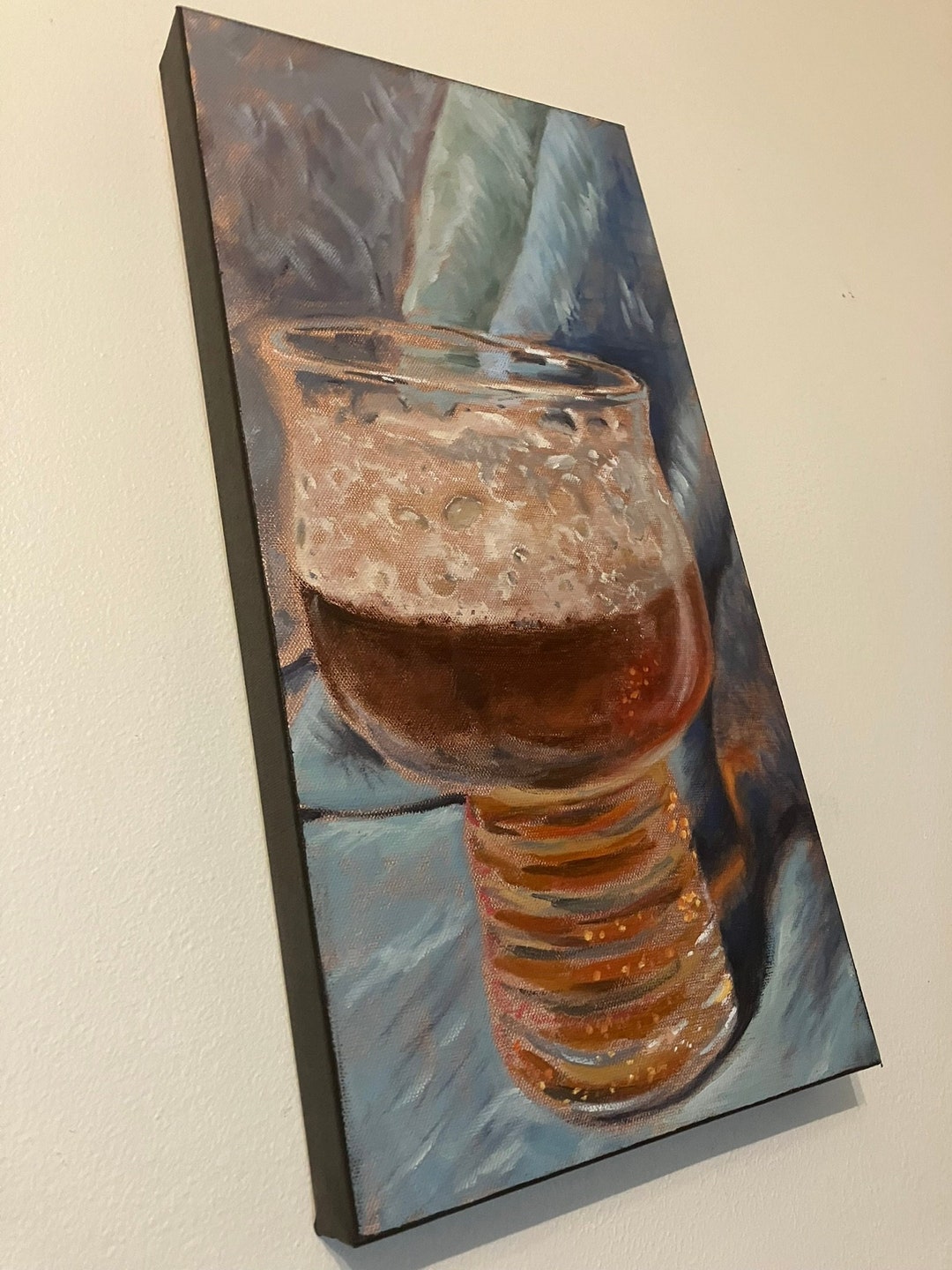 IPA Craft Beer Oil Painting by Jennifer Greenfield - Etsy