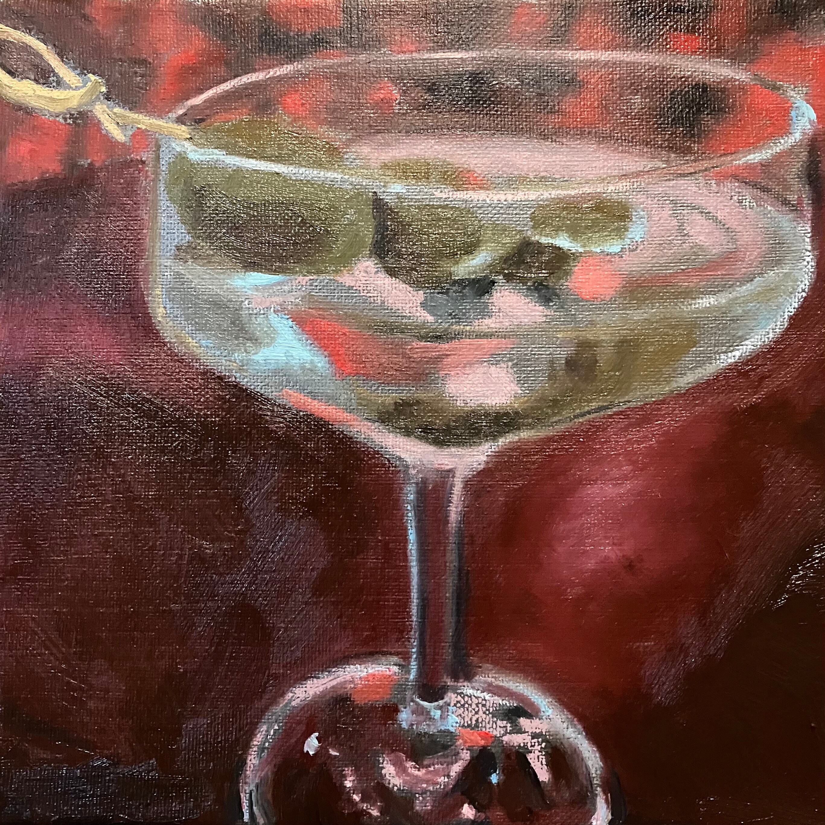 Extra Dirty Martini-chic Bar Art by Jennifer Greenfield - Etsy