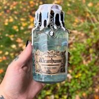 Broken Promises Potion Bottle, Large Glass Potion With Vintage Book ...