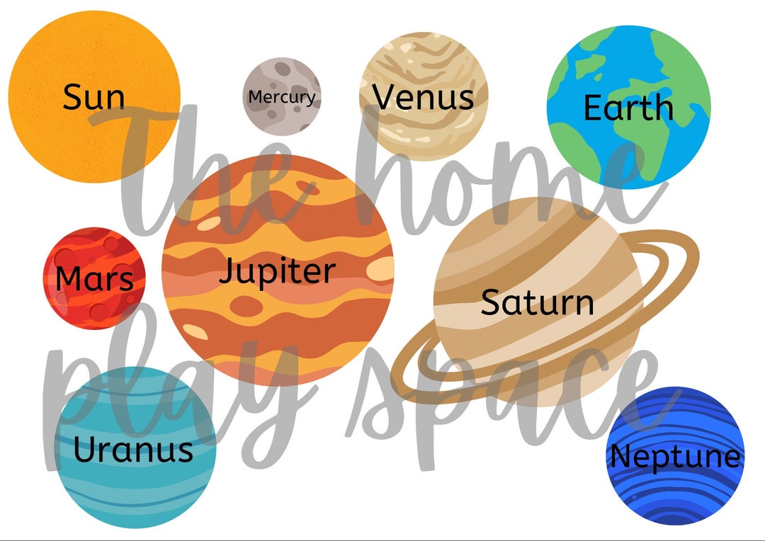 Space Cutouts, Space Printouts, Planets, Stars, Moons, Astronaut ...