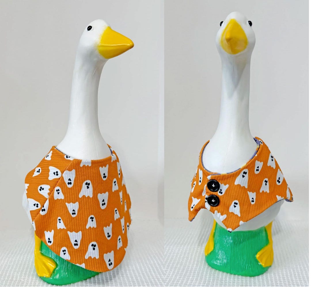 17" Porch Goose Cape, Reversible, Sewing Digital Pattern, Yard Art. PDF ...
