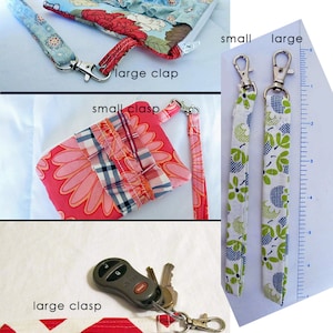 Keychain, Key Fob. BLACK BROWN GRAY Fabrics With Swivel Clip. Key Ring ...