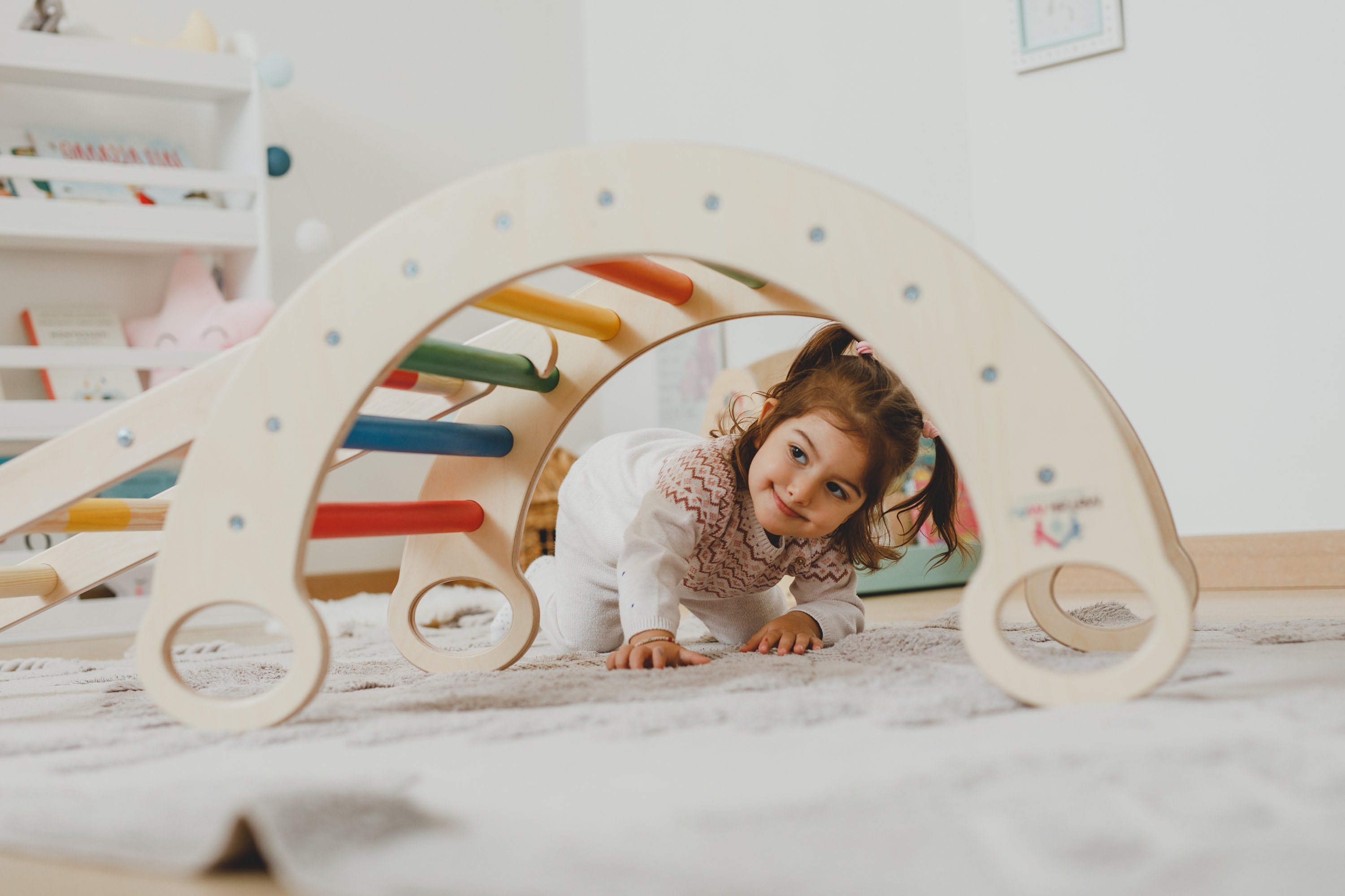 Montessori Baby Climbing Arch Perfect Gift for Toddlers Baby Climb Arch ...