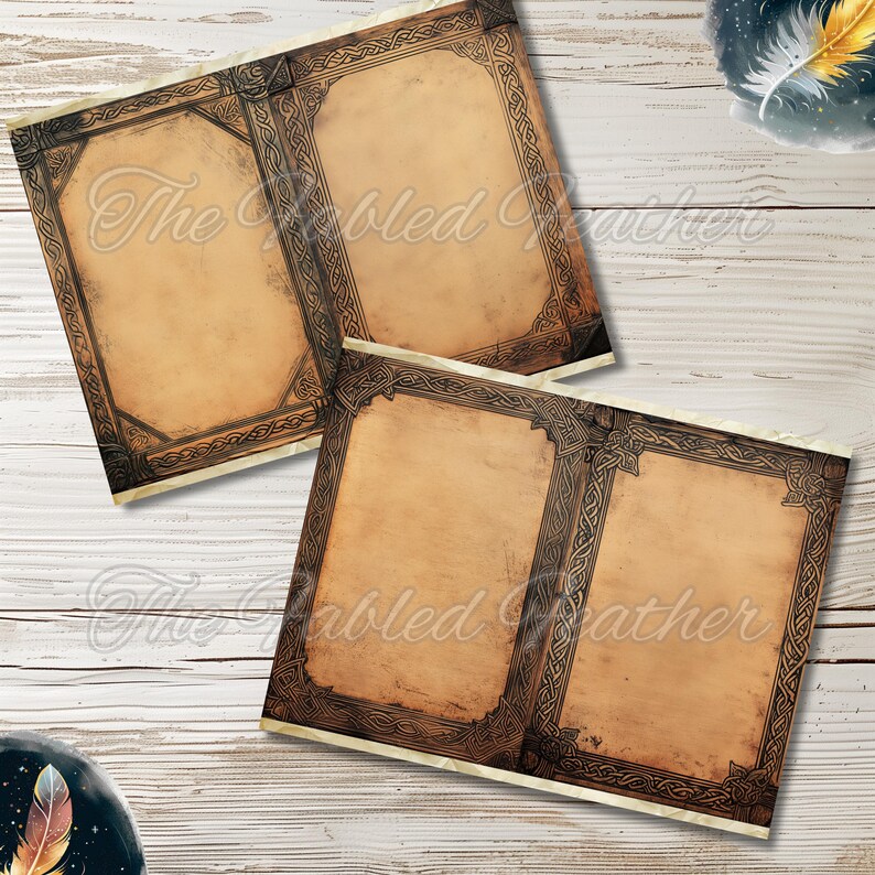 Printable Journal Kit - 18 Half Page Images for Scrapbooking & Junk ...