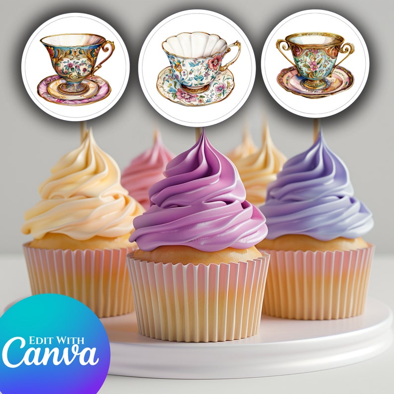 Printable Food Labels, Place Cards, or Cake Toppers - 12 Unique Designs ...