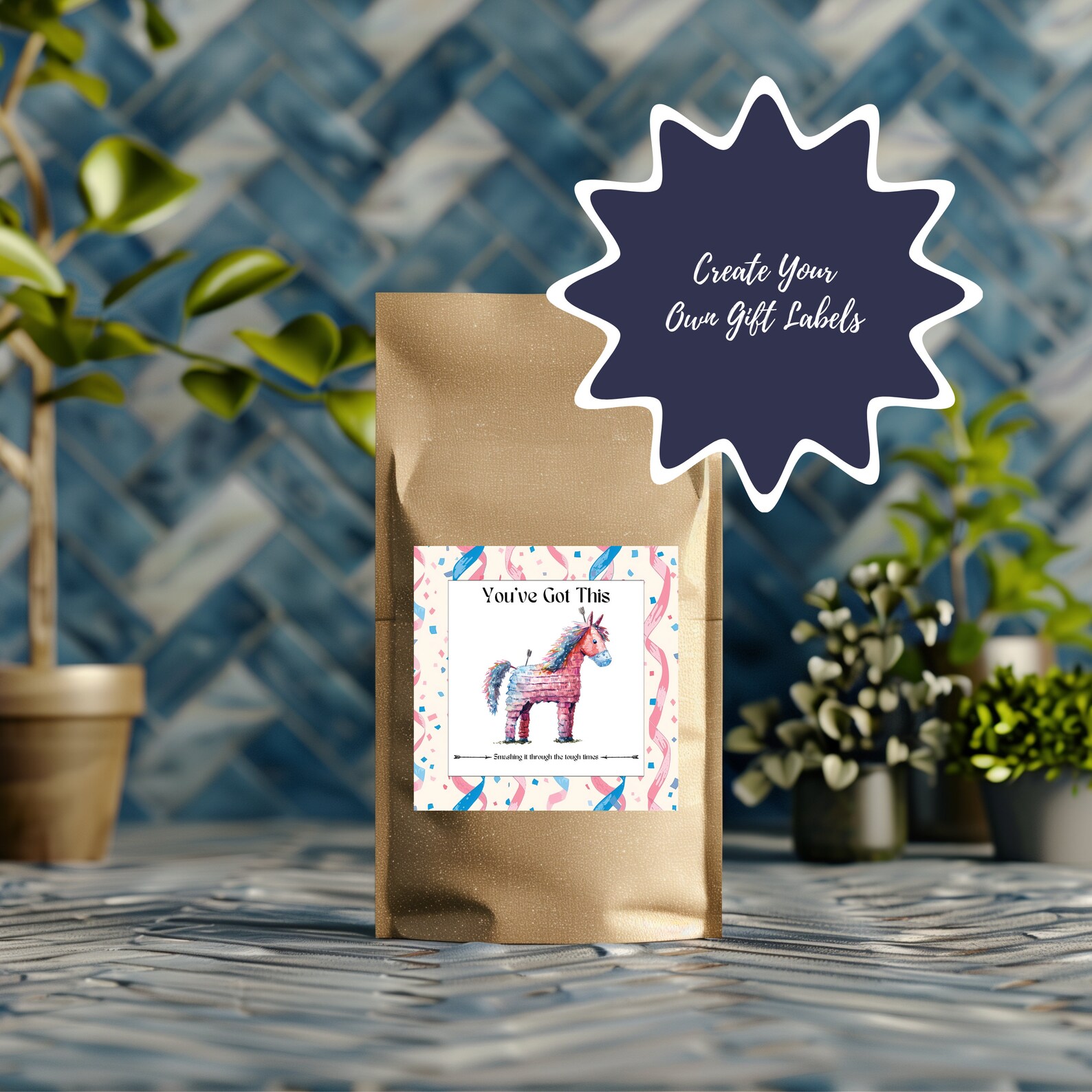 Editable Friendship Gift Tags Thinking of You Nurture Notes Pin the ...