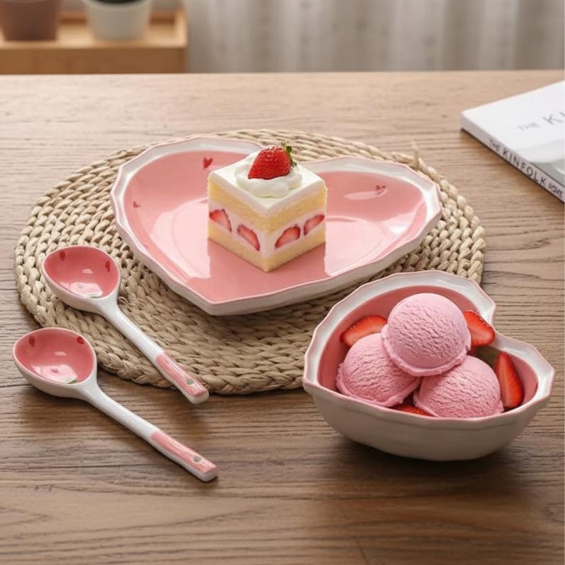 Ceramic Plates for Ice Cream - Etsy UK