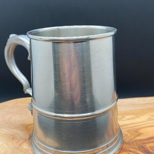 Woodbury Pewter England Tankard 3.5" X 4.675" 16 Oz Antique Colonial ...